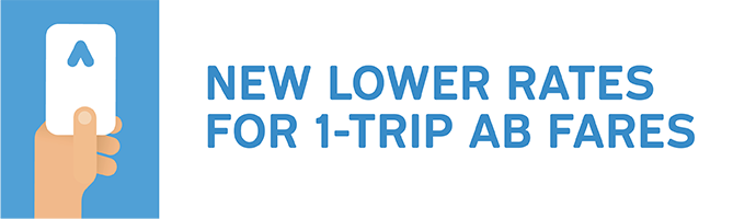 New lower rates for 1-trip AB fares | Société de transport de Montréal